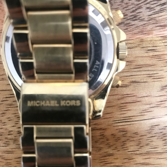 Michael Kors | Jewelry | Michael Kors Mk566 Blair Goldtone Stainless ...